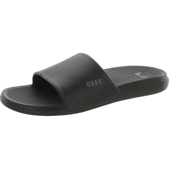 Reef | Shoes | Reef Mens Oasis Slide Black Open Toe Slip On Flat Slide ...